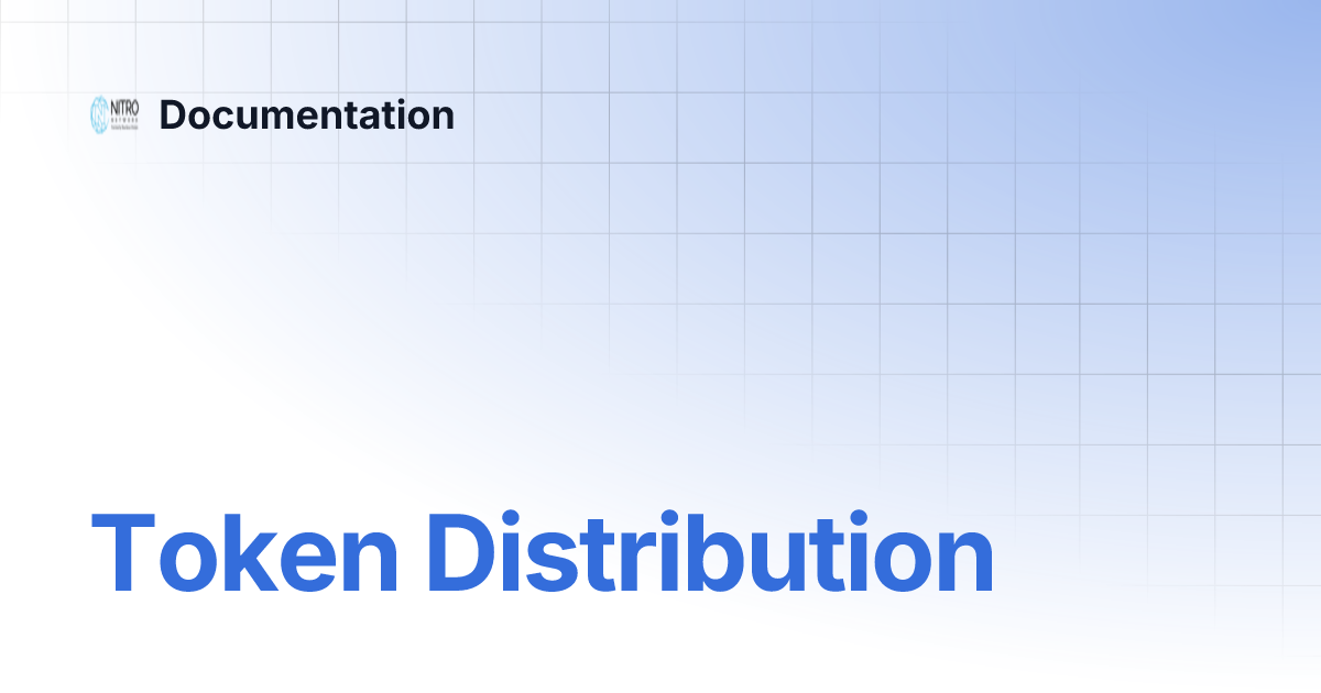 Token Distribution | Documentation